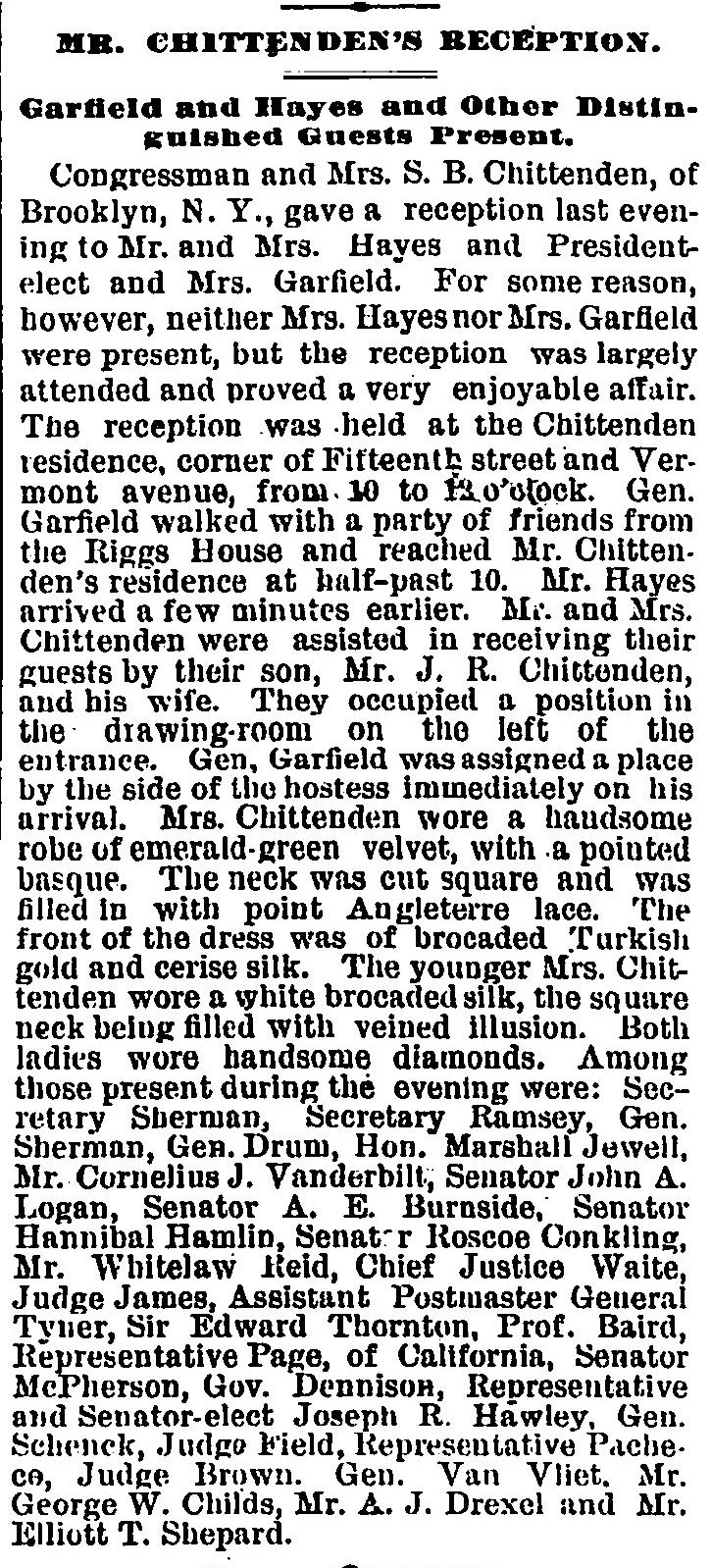 MR. CHITTENDEN'S RECEPTION | Vanderbilt Wiki | Fandom
