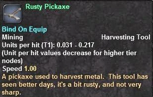 Rusty Pickaxe | Vanguard Saga of Heroes | Fandom
