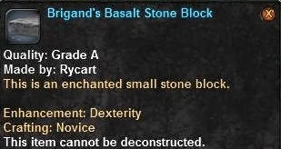 Brigand's Basalt Stone Block | Vanguard Saga of Heroes | Fandom