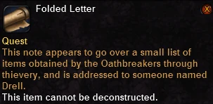 Folded Letter | Vanguard Saga of Heroes | Fandom