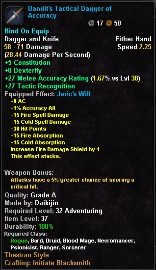 Pyrite Dagger recipe | Vanguard Saga of Heroes | Fandom