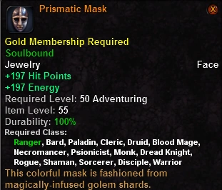 Prismatic Mask | Vanguard Saga of Heroes | Fandom