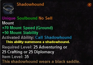 Shadowhound | Vanguard Saga of Heroes | Fandom