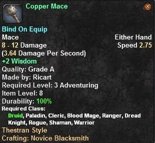 Copper Mace | Vanguard Saga of Heroes | Fandom