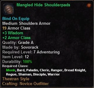 Mangled Shoulder Segment recipe | Vanguard Saga of Heroes | Fandom