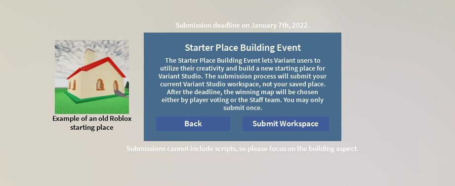 Starter Place Building Event | Variant Wiki | Fandom