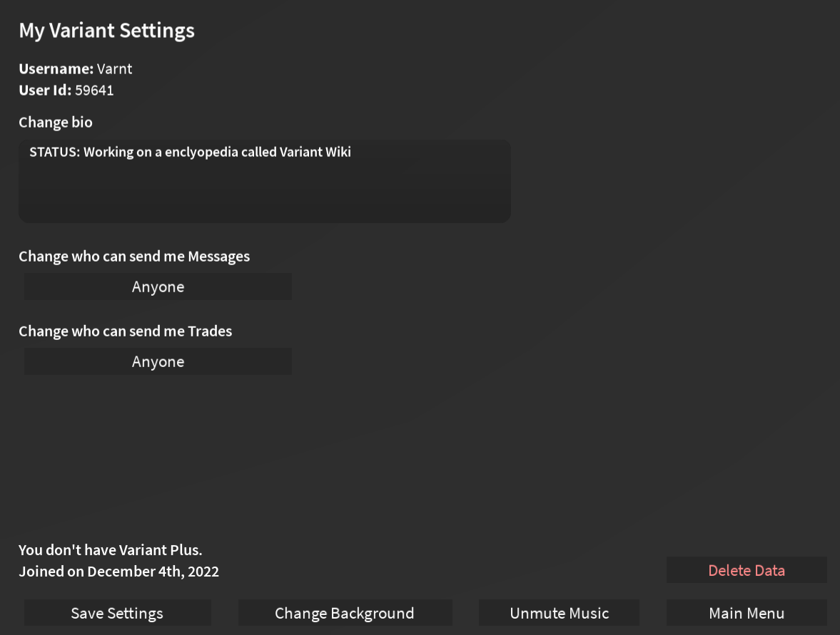 Settings | Variant Wiki | Fandom