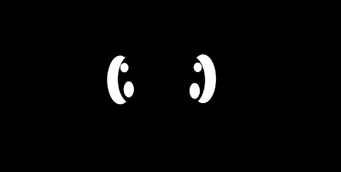 Free Vector Stock - Big pair of eyes in the dark, Eyes of unseen animal ...
