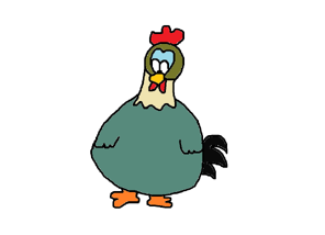 Vector Stock - Cartoon Fat Rooster | Vector Stock Wiki | Fandom