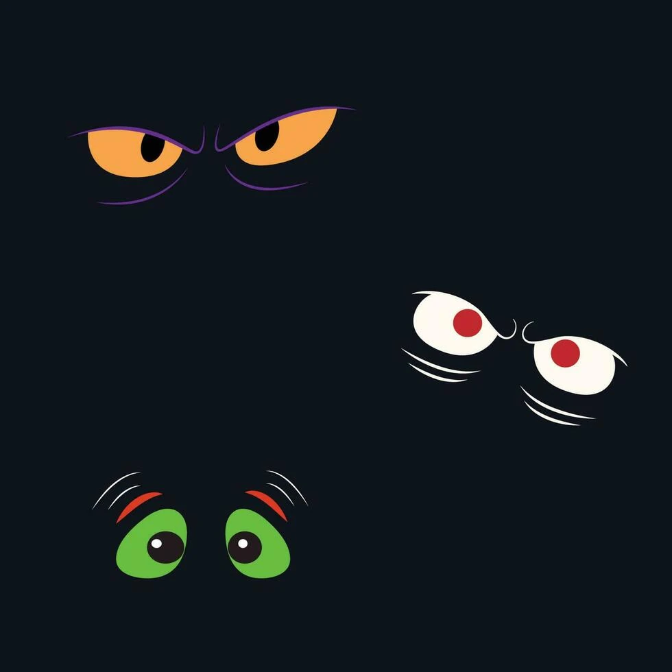 Shutterstock - Spooky eyes staring out from the dark, Scooby-Doo eyes ...