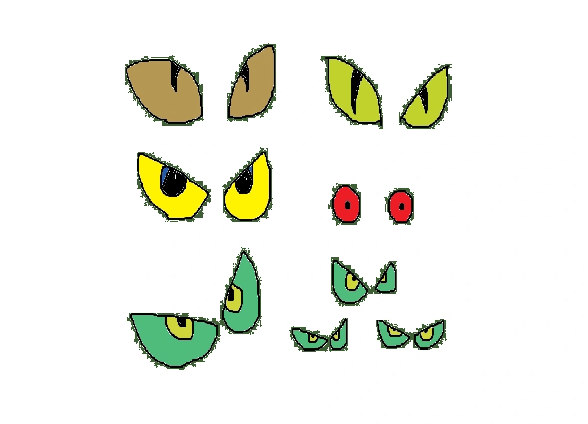 Royalty Vector Stock - Predator eyes set | Vector Stock Wiki | Fandom