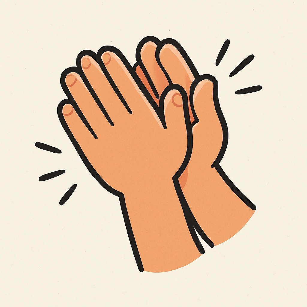 Vector Stock - Concept set of cartoon clapping hands (Copilot AI stuff ...