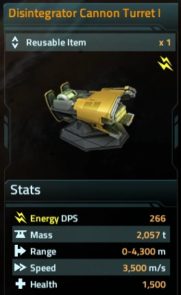 Disintegrator Cannon Turret - VEGA Conflict Wiki