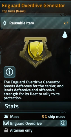 Enguard Overdrive Generator - VEGA Conflict Wiki
