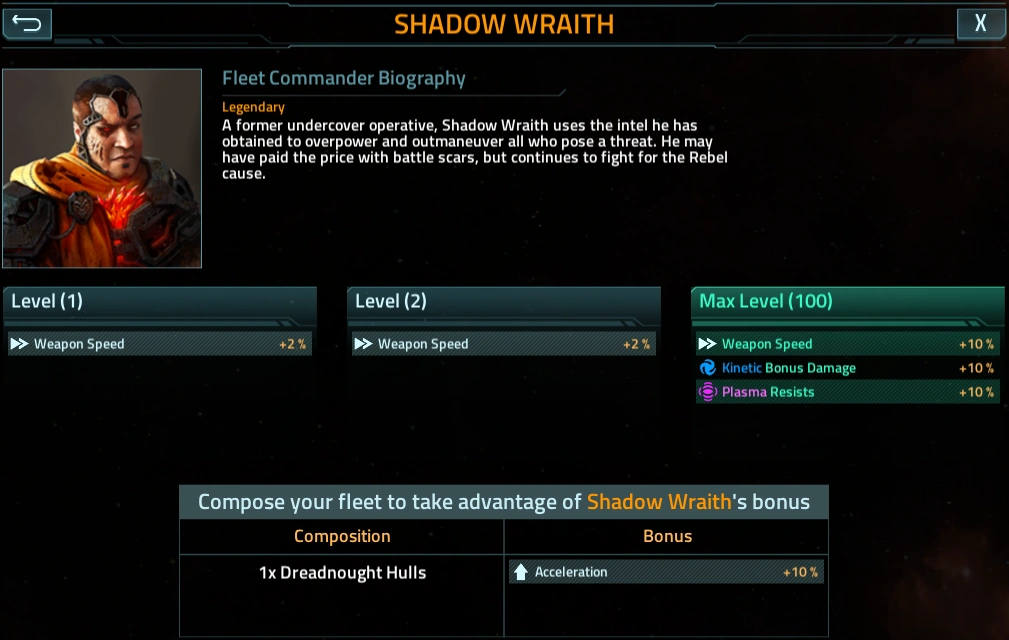 Fleet Commanders/Shadow Wraith - VEGA Conflict Wiki