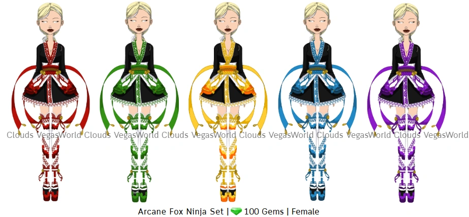 Arcane Fox Ninja Set | VegasWorld Wiki | Fandom
