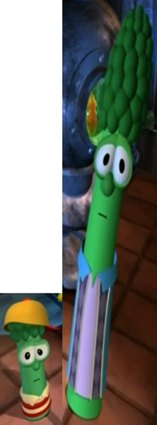 Junior and Dad Asparagus | VeggieTales Wiki | Fandom
