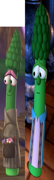 Mabel Asparagus and Dad Asparagus As Himself | VeggieTales - It's For ...