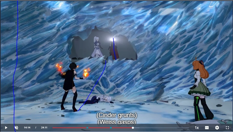 User blog:Morning Star TM/RWBY - Cinder dodging the return stroke of ...