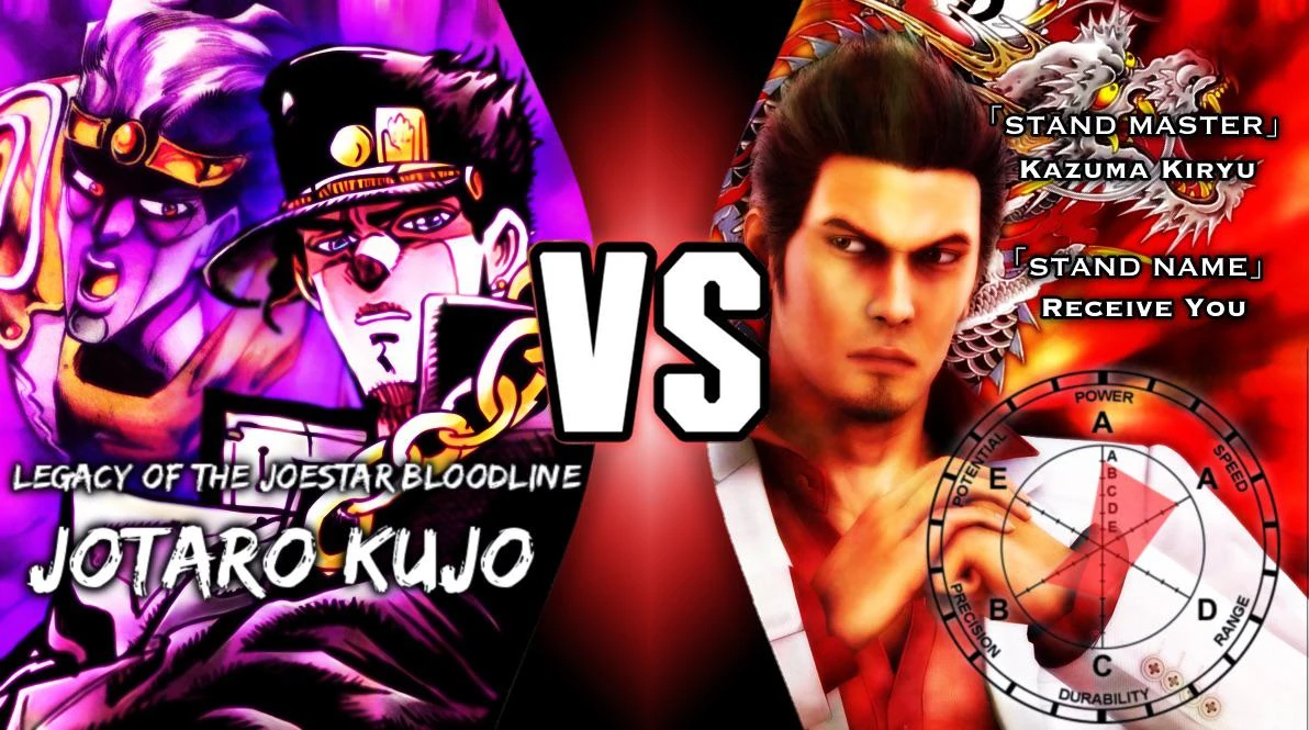 Jotaro Kujo VS Kazuma Kiryu | Versus Connections Wiki | Fandom