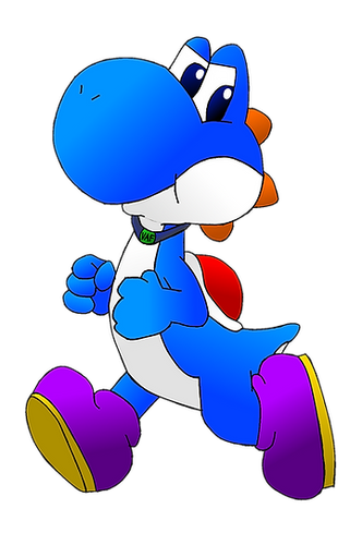 Blue Yoshi | Vesterandfriends Wiki | Fandom