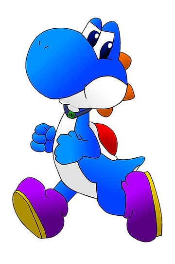 Blue Yoshi | Vesterandfriends Wiki | Fandom