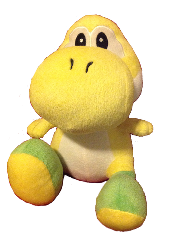 Yellow yoshi plush store
