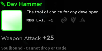 Dev Hammer | Vesteria Wiki | Fandom