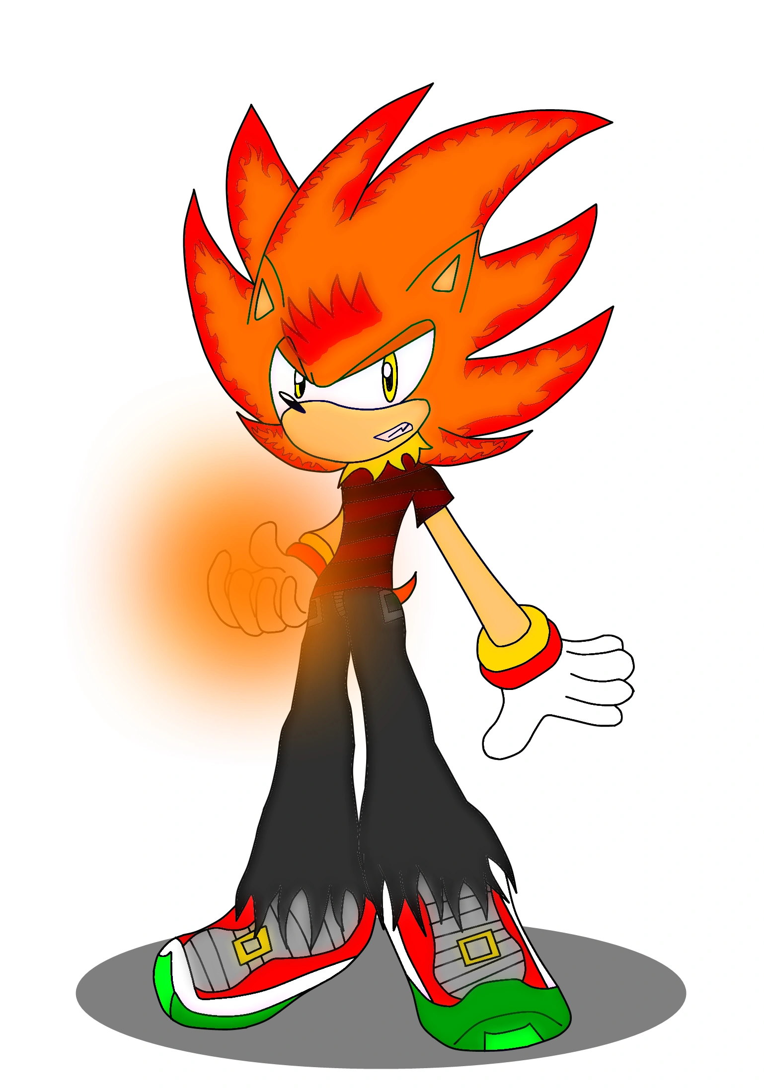 Fire Sonic The Hedgehog