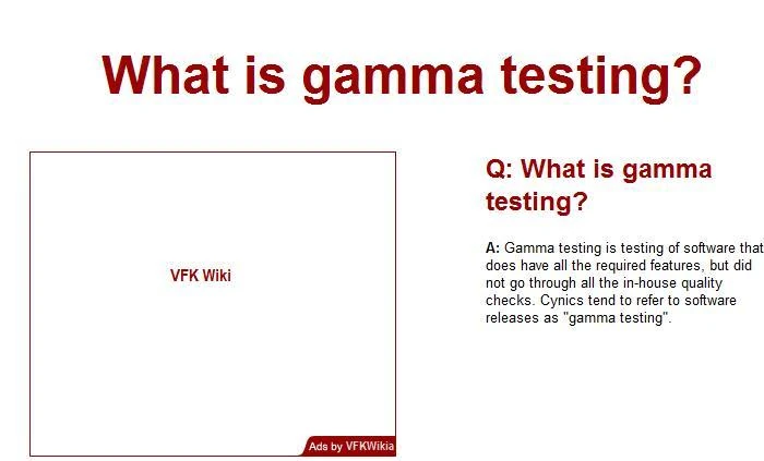 Gamma Testing | The Virtual Family Kingdom Wiki | Fandom