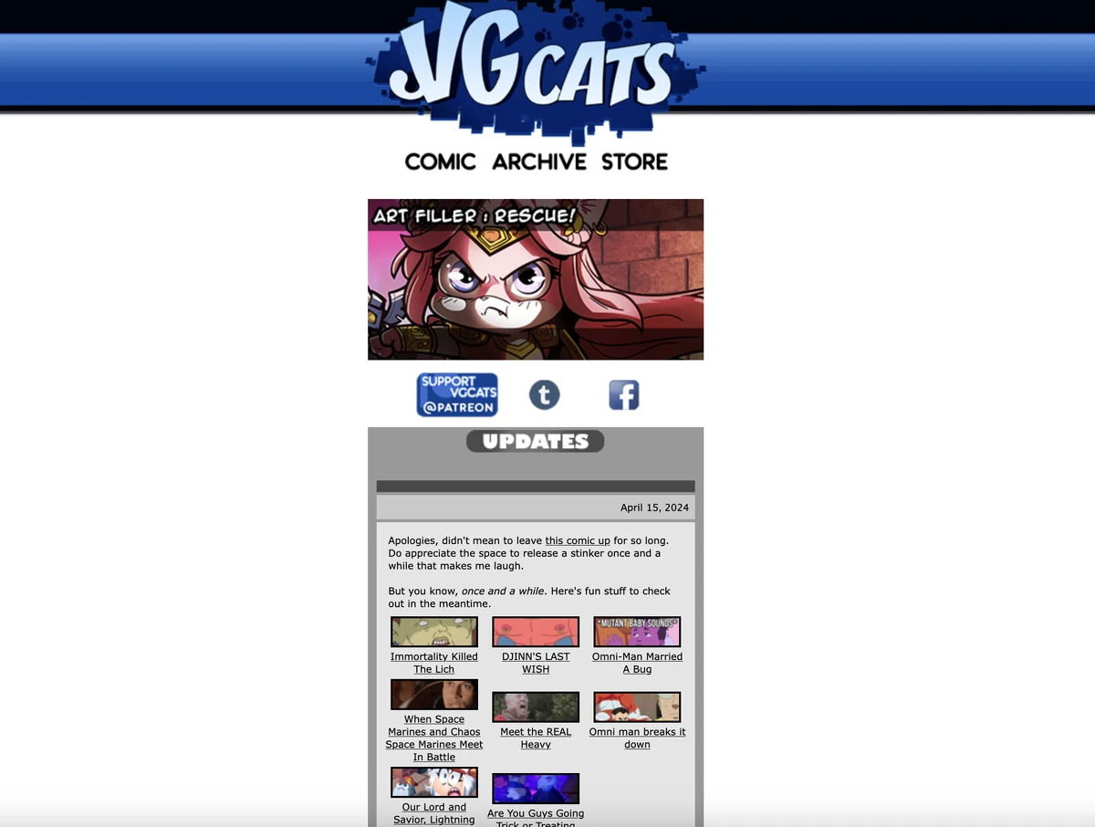 VGCats.com site layout | VG Cats Wiki | Fandom