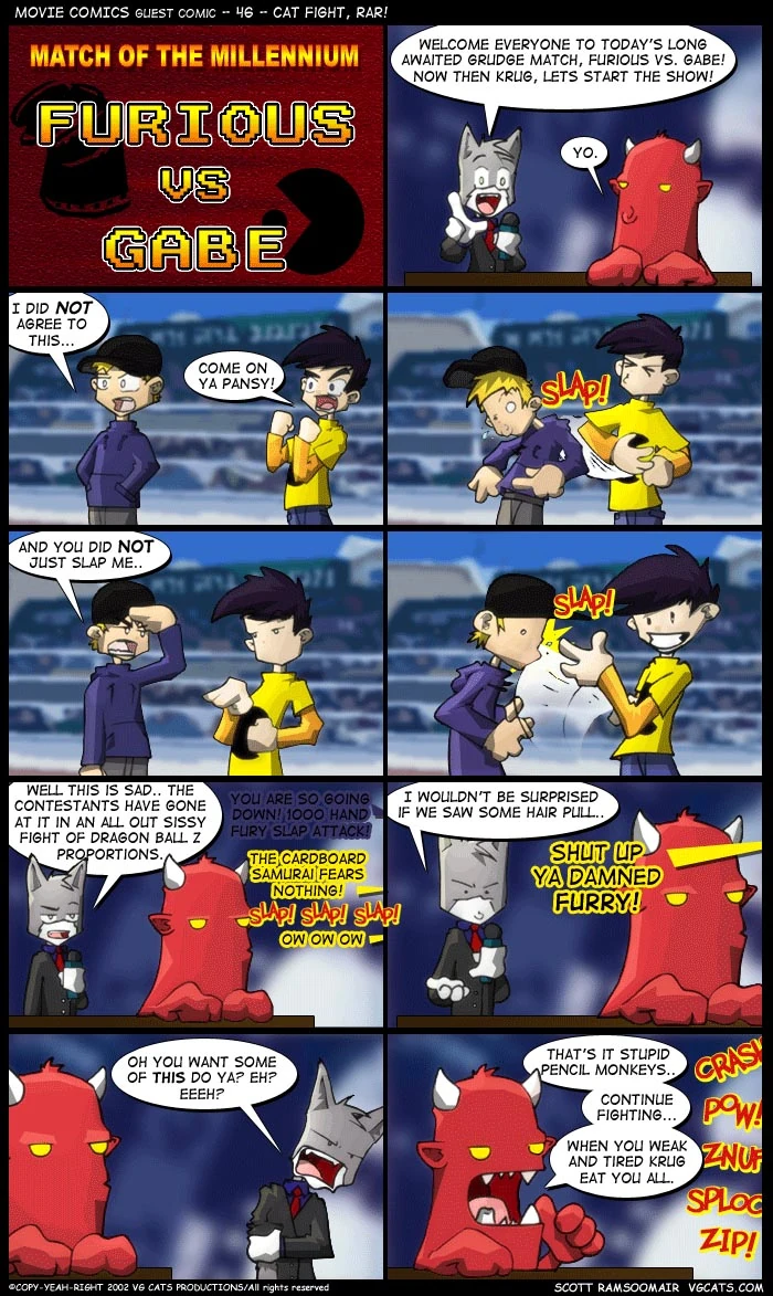 Cat fight, rar! | VG Cats Wiki | Fandom