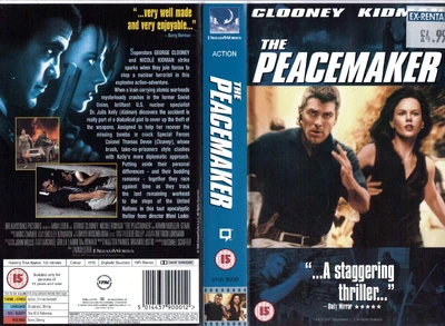 The Peacemaker (1998, UK Rental VHS) | VHS and DVD Covers Wikia | Fandom