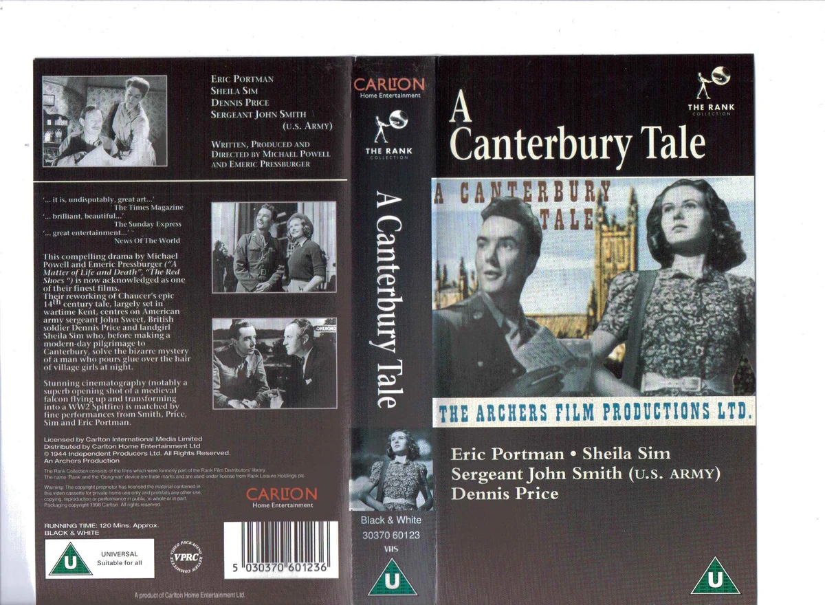 A Canterbury Tale (1998, UK Retail Tape) | VHS and DVD Covers Wikia | Fandom