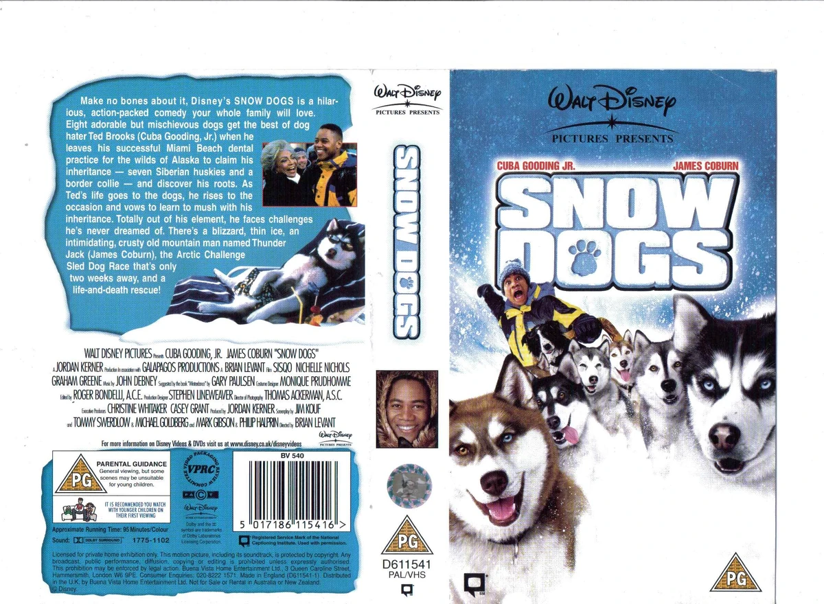 Snow Dogs (2002, UK Retail Tape) | VHS and DVD Covers Wikia | Fandom