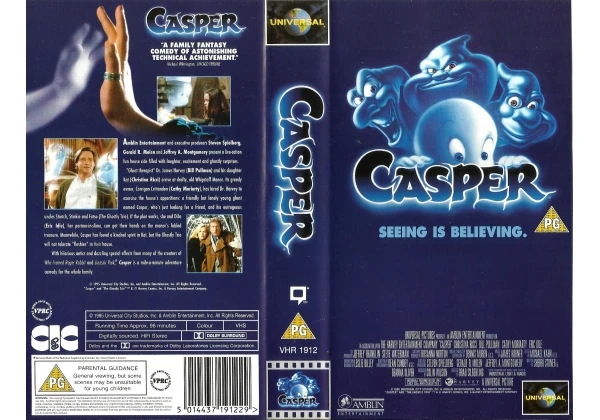 Casper (1996, UK Retail Tape) | VHS and DVD Covers Wikia | Fandom