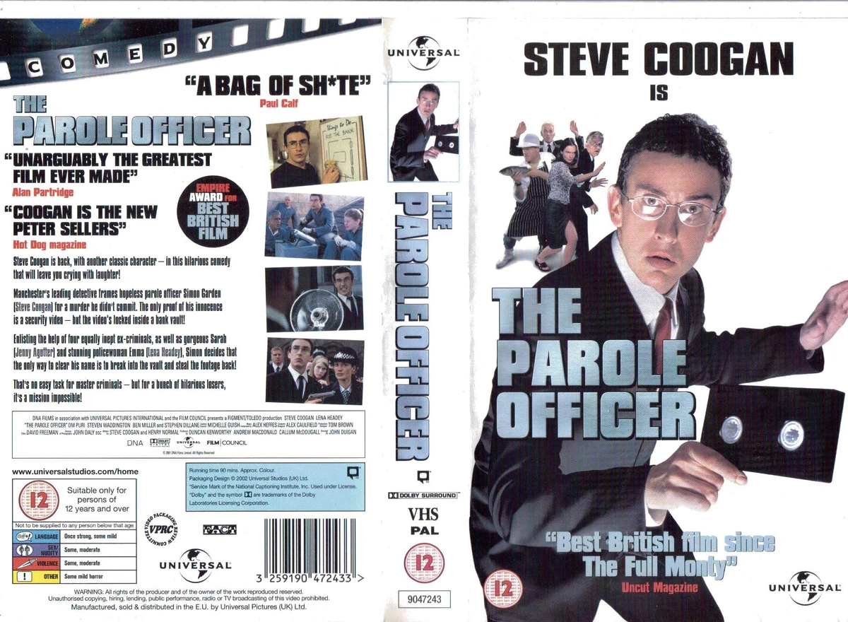 The Parole Officer (2002, UK Rental Tape) | VHS and DVD Covers Wikia ...