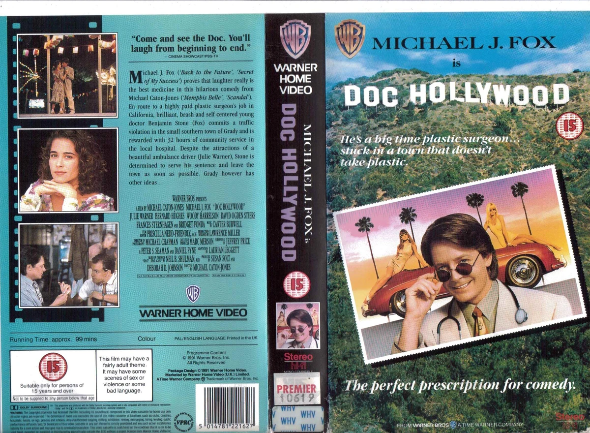Doc Hollywood (1991, UK Rental Tape) | VHS and DVD Covers Wikia | Fandom