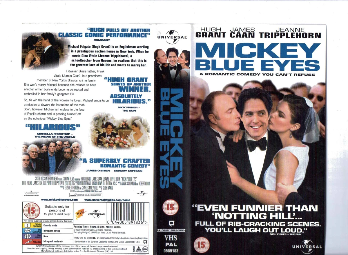 Mickey Blue Eyes (2000, UK Retail Tape) | VHS and DVD Covers Wikia | Fandom