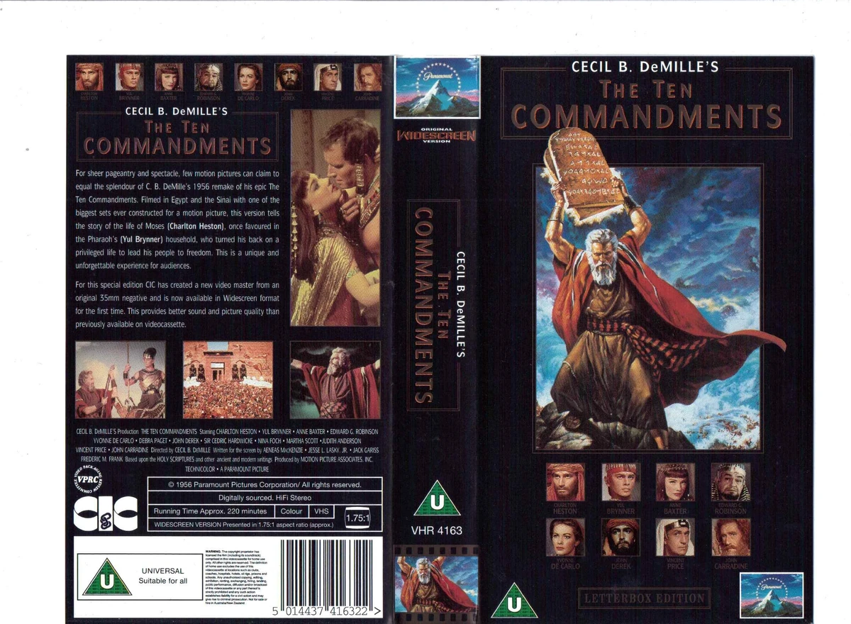 The Ten Commandments (2003, UK Retail Tape) | VHS and DVD Covers Wikia ...