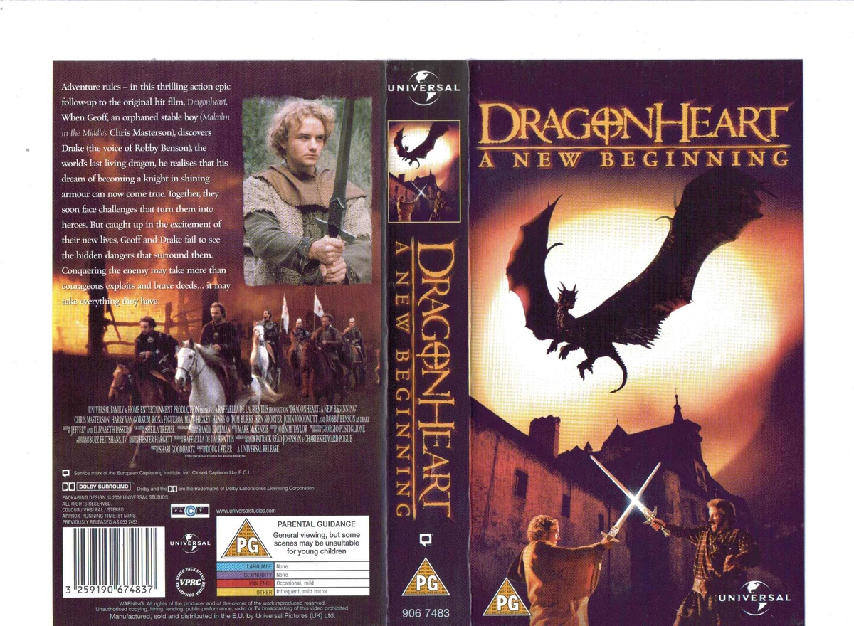 Dragonheart 2 (2002, UK Retail Tape) | VHS and DVD Covers Wikia | Fandom