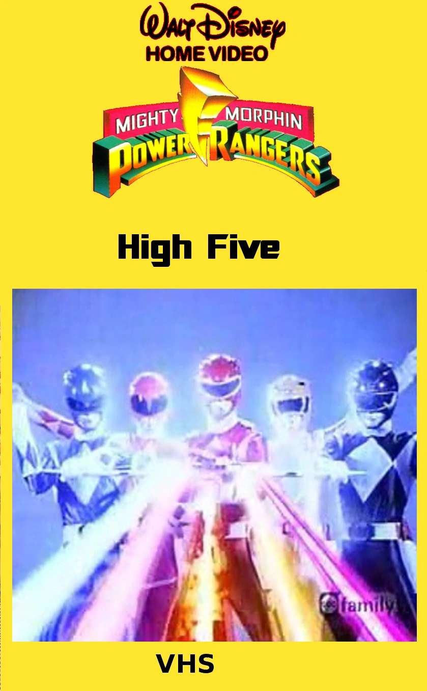 Mighty Morphin Power Rangers: High Five (1993, US Homemade Tape) | VHS ...