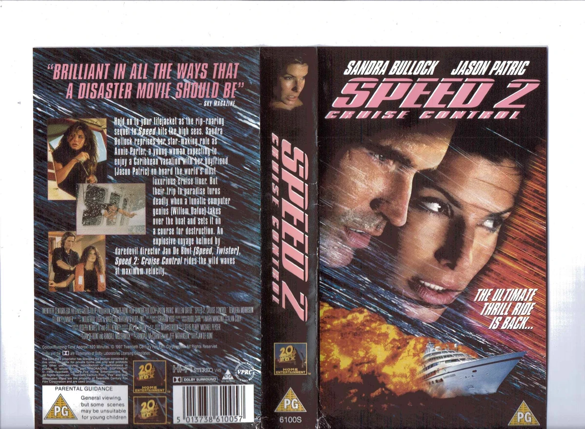 Speed 2: Cruise Control (1999, UK Retail Tape) | VHS and DVD Covers ...