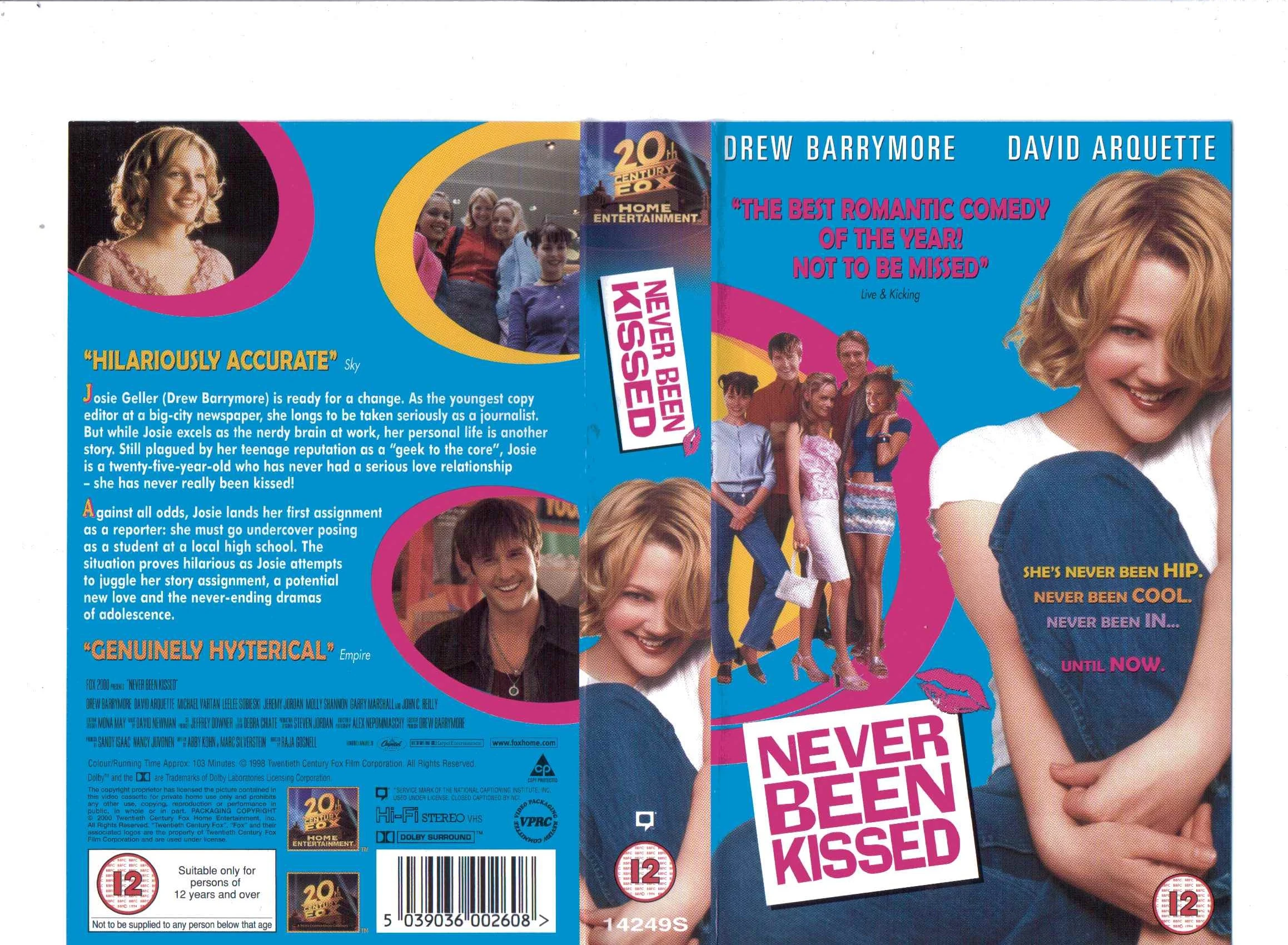 Never Been Kissed Dvd Cover