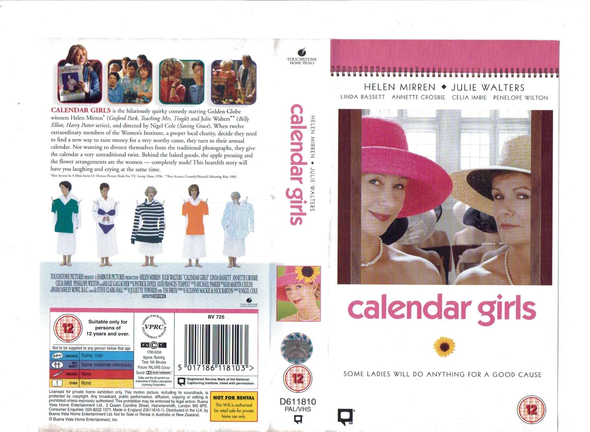 Calendar Girls (2004, UK Retail Tape) | VHS and DVD Covers Wikia | Fandom