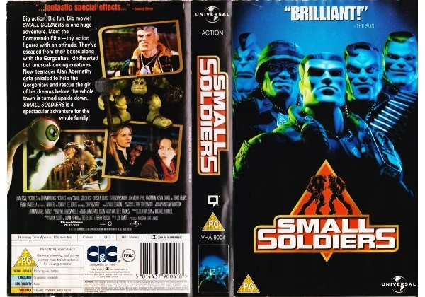 Small Soldiers (1998, UK Retail Tape) | VHS and DVD Covers Wikia | Fandom