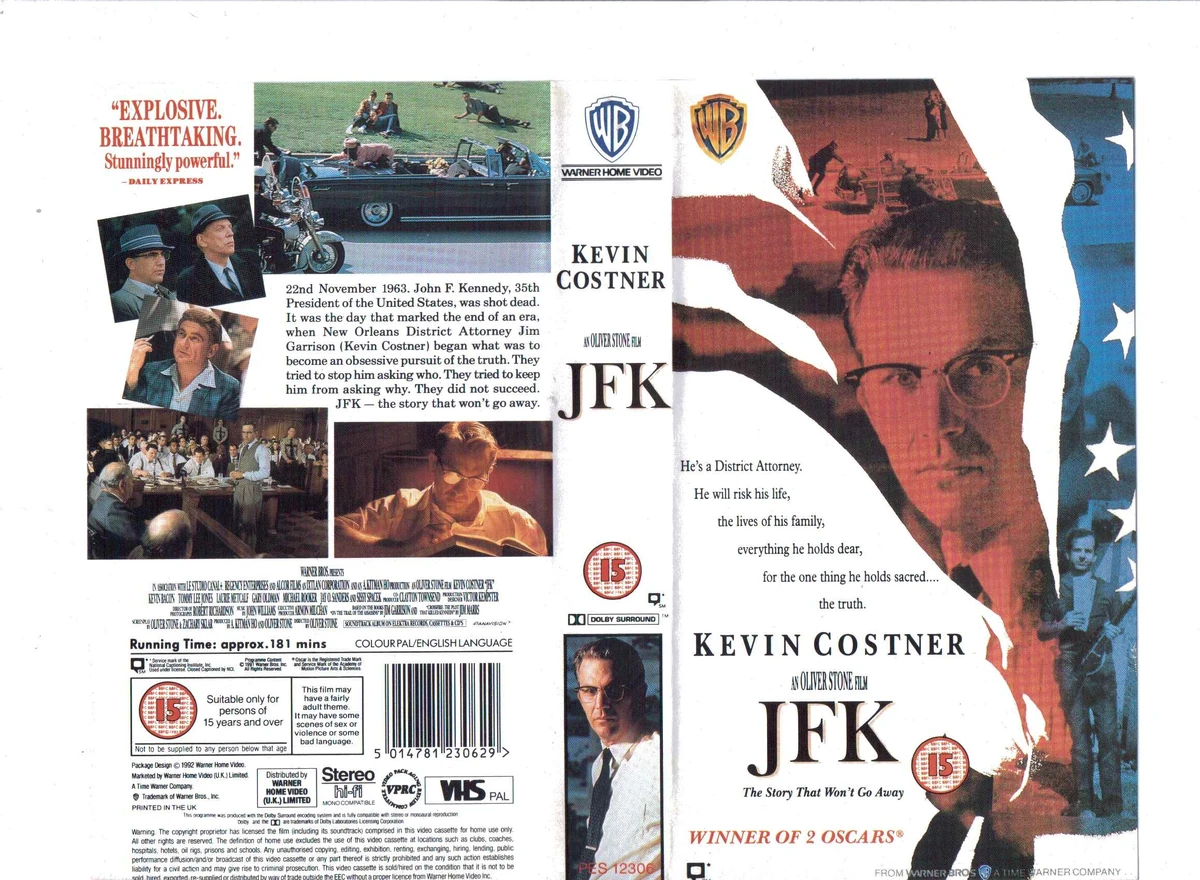 JFK (1992, UK Retail Tape) | VHS and DVD Covers Wikia | Fandom