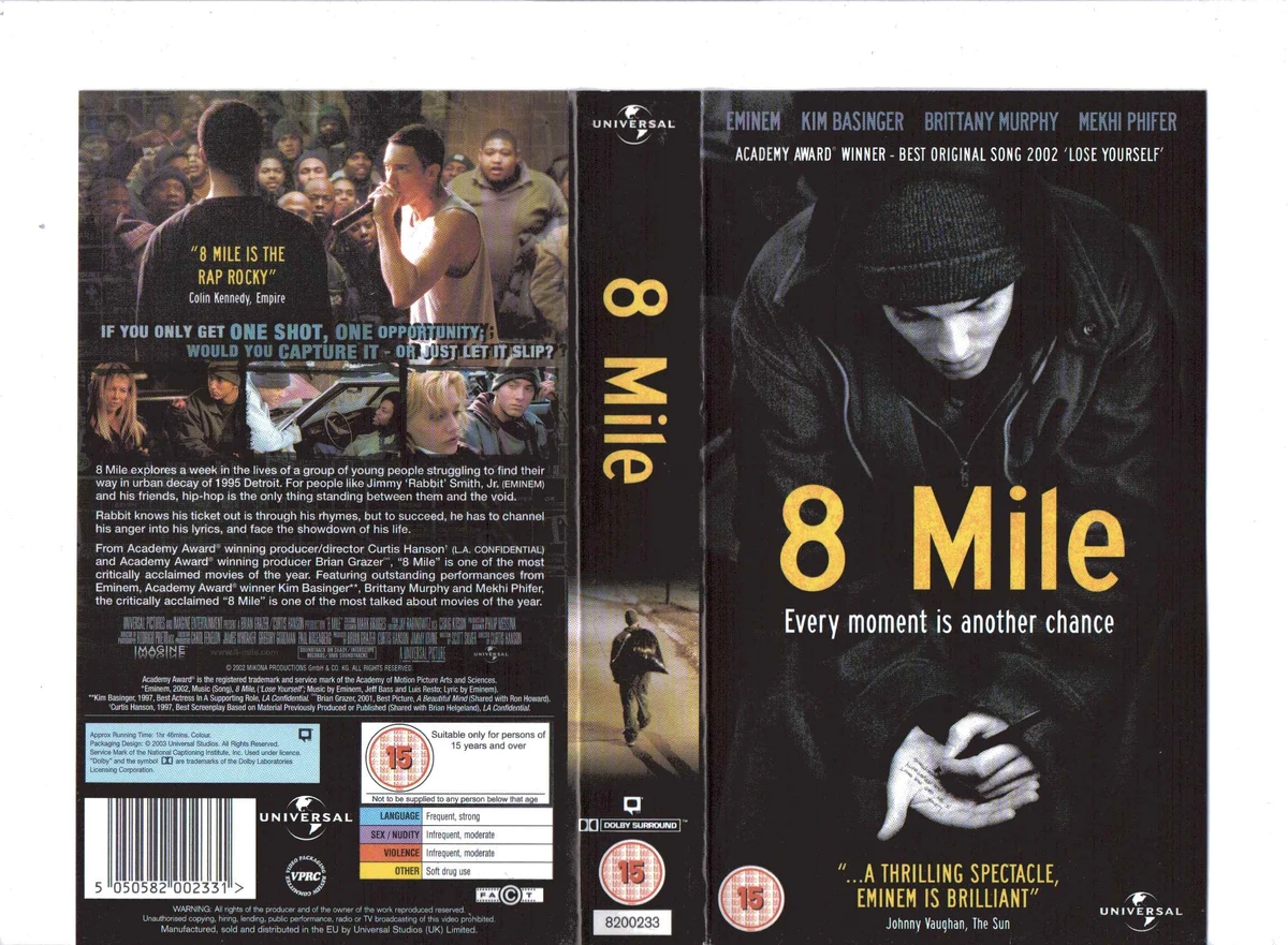 8 Mile (2003, UK Retail Tape) | VHS and DVD Covers Wikia | Fandom