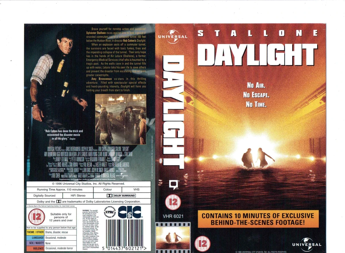 Daylight (1997, UK Retail Tape) | VHS and DVD Covers Wikia | Fandom