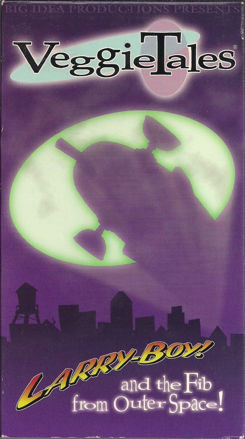 VeggieTales: Larry-Boy! and the Fib from Outer Space! 1997 VHS | Vhs ...